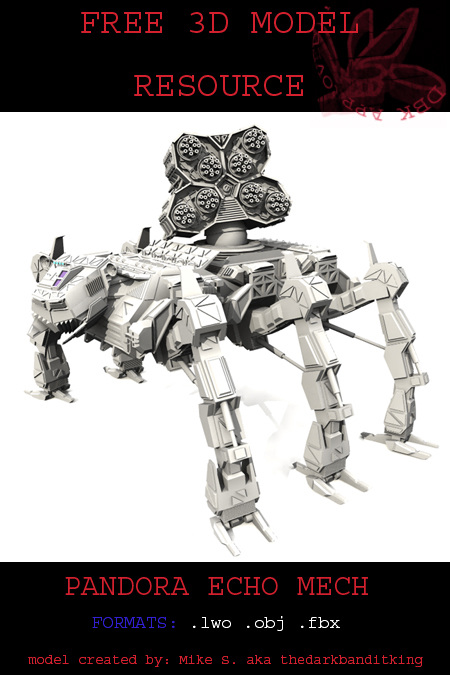 3DMODELPandoraEchoMech机器人素材图片下载-素材编号05060567-素材天下图库