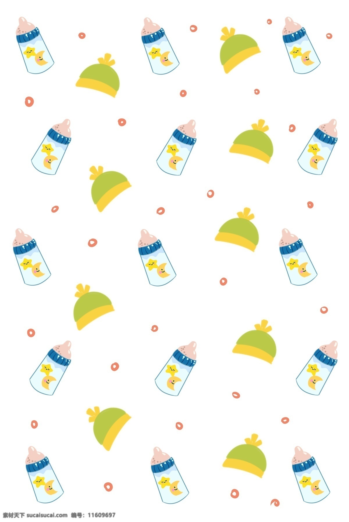 手绘母婴底纹的插画素材图片下载-素材编号11609697-素材天下图库