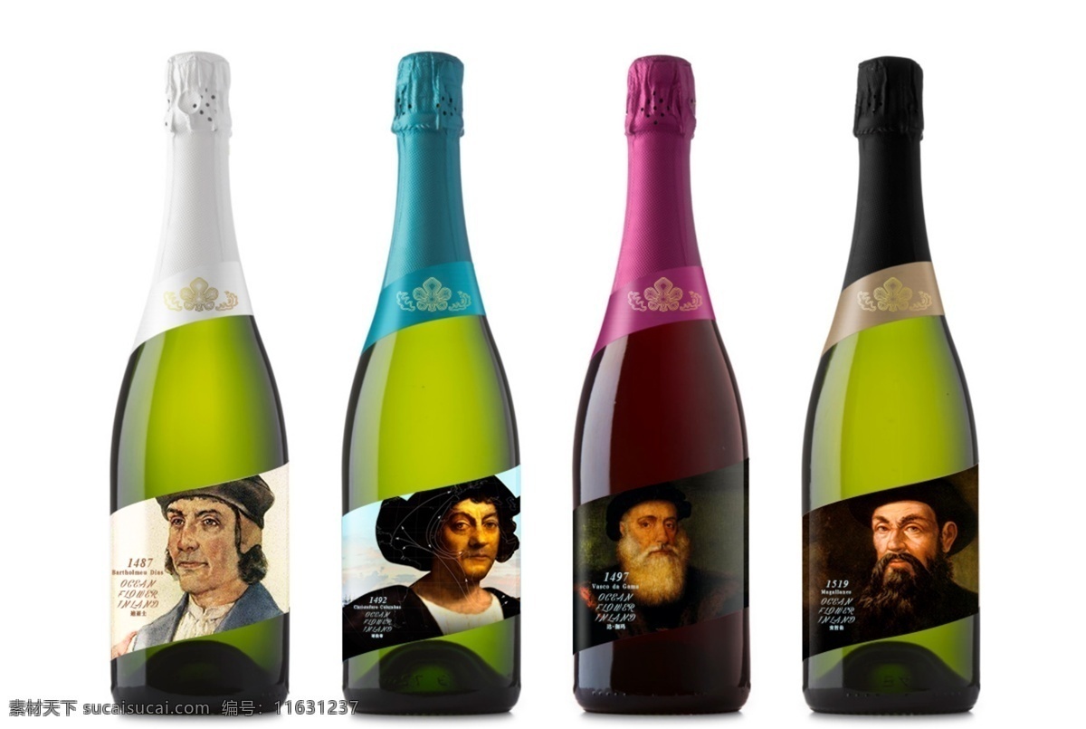 哥伦布大航海时代香槟包装素材图片下载-素材编号11631237-素材天下图库