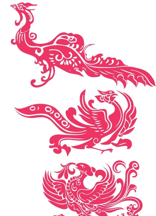 经典凤凰传统剪纸凤凰素材图片下载-素材编号11870737-素材天下图库