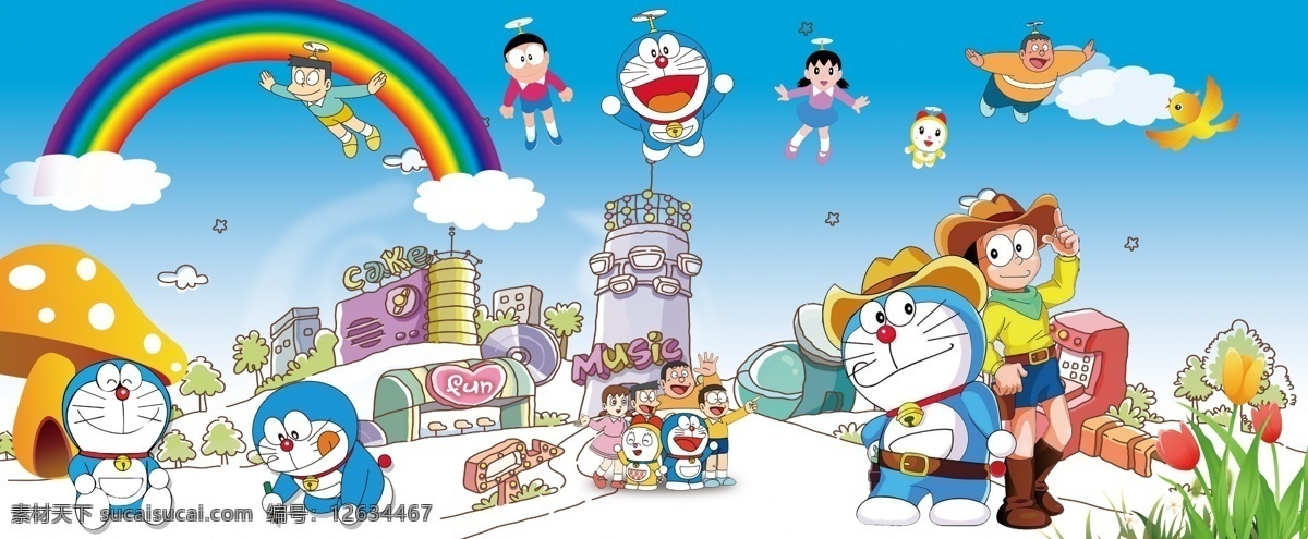 哆啦a梦素材图片下载-素材编号12634467-素材天下图库